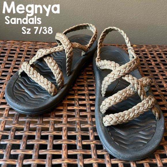 MEGNYA | Shoes | Megnya Paracord Sandalsbrownblacksz 738 | Poshmark